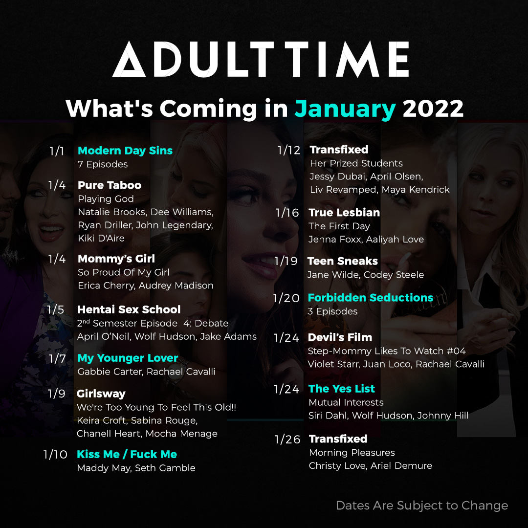 What’s Coming In January 2022 - Adult Time Blog
