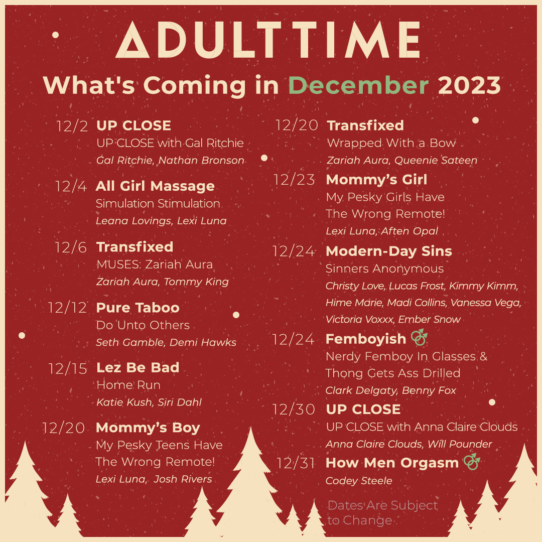 What's Coming in December 2023 - Adult Time Blog